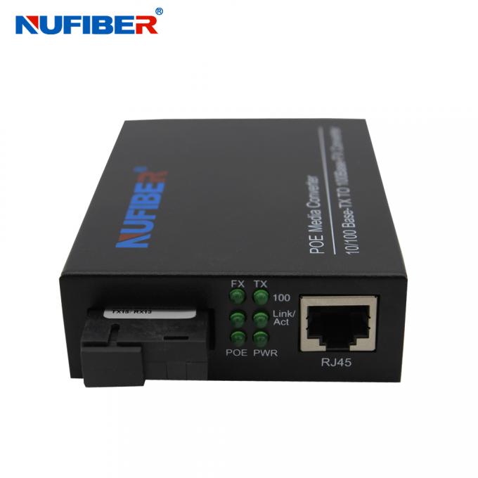 Industrial Poe Media Converter Duplex Single Mode 1310nm 20km SC ...