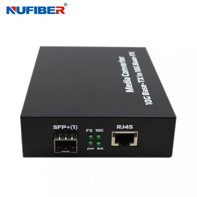 NUFIBER SFP+ To RJ45 Port 10Gbps Media Converter Ethernet To Fiber
