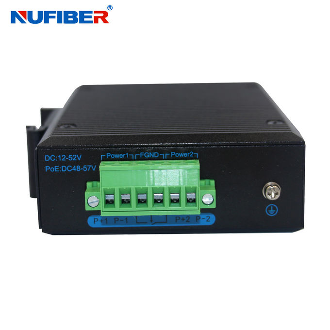 IP40 Protection 100M Unmanaged Industrial Switch With SM Duplex SC 20km ...