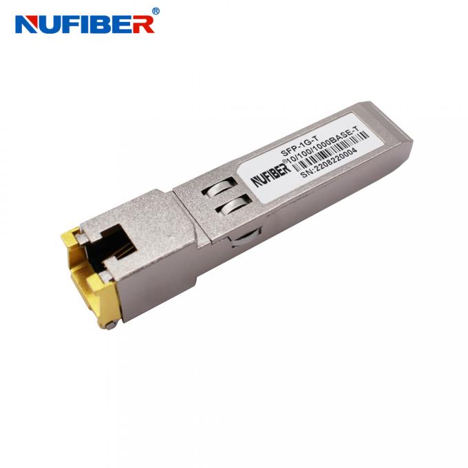 1000BASE-T RJ45 SFP Gigabit Ethernet Module 100m Compatible With Cisco