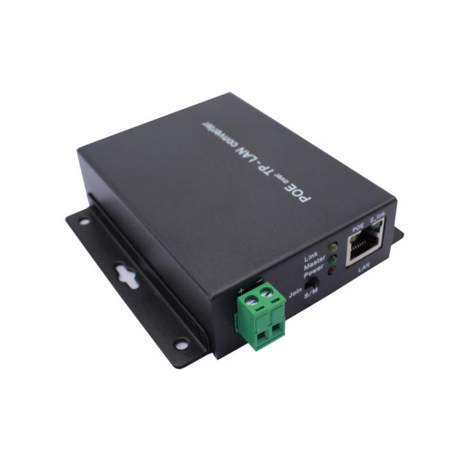 10/100M POE Ethernet Over Coaxial Extender , POE RJ45 To Coax Converter
