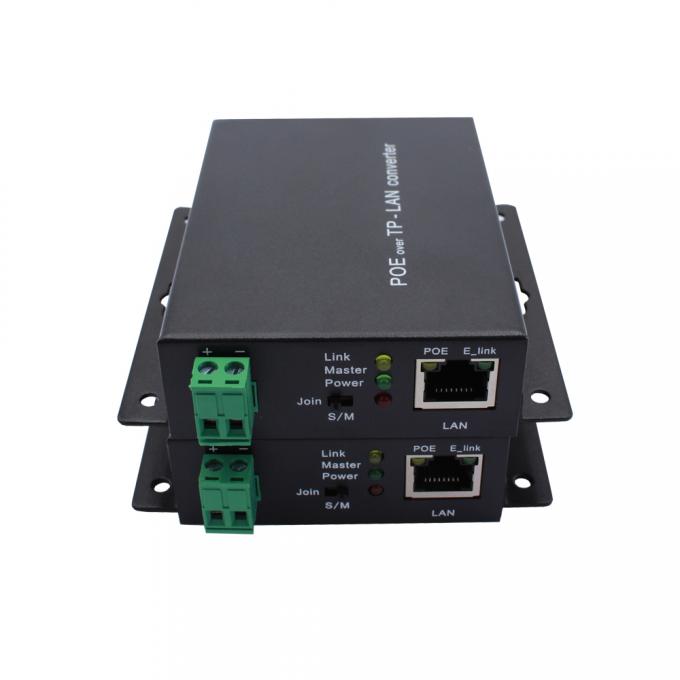 10/100M POE Ethernet Over Coaxial Extender , POE RJ45 To Coax Converter