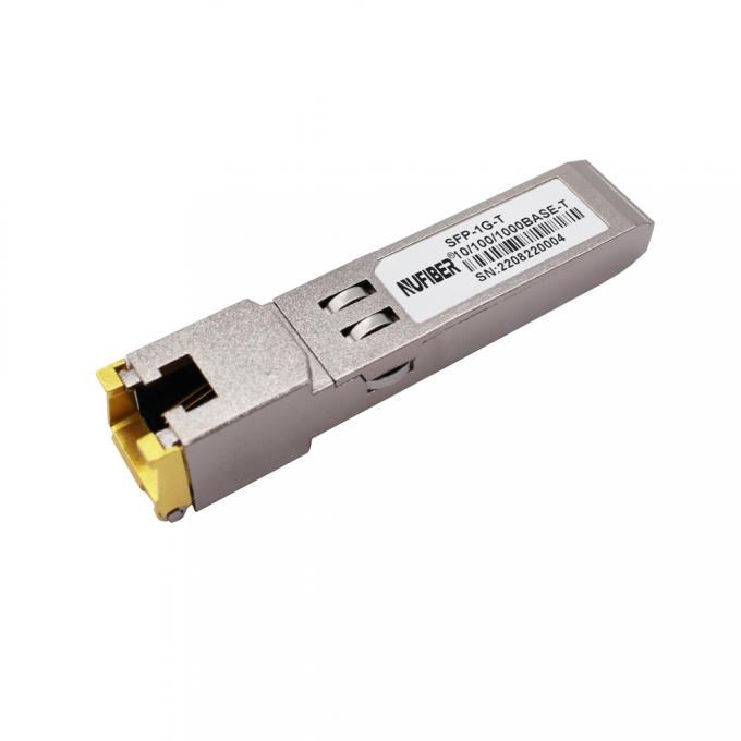 10 / 100 / 1000BASE-T Copper SFP Transceiver RJ45 100m Module