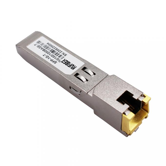 10 / 100 / 1000BASE-T Copper SFP Transceiver RJ45 100m Module