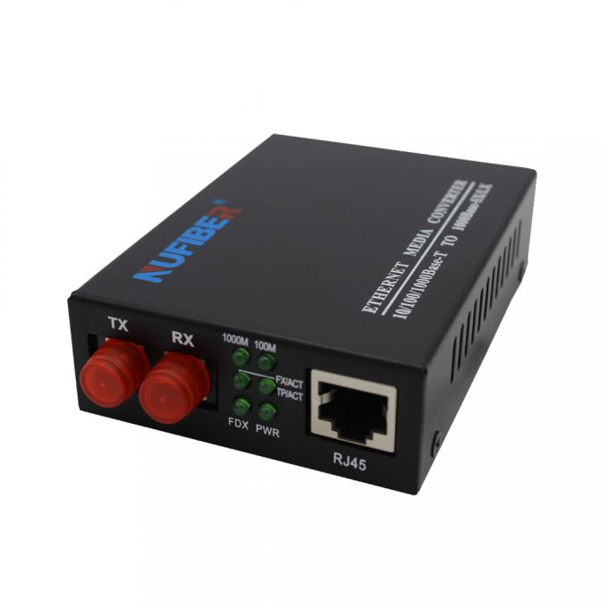 Gigabit FC Connector Fiber Media Converter 1000M FC to 10 / 100 / 1000M ...
