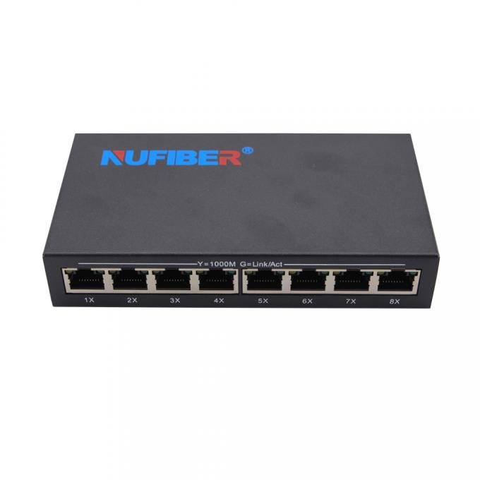 8 UTP Port 10/100/1000Mpbs RJ45 Gigabit Ethernet Switch DC5-12V