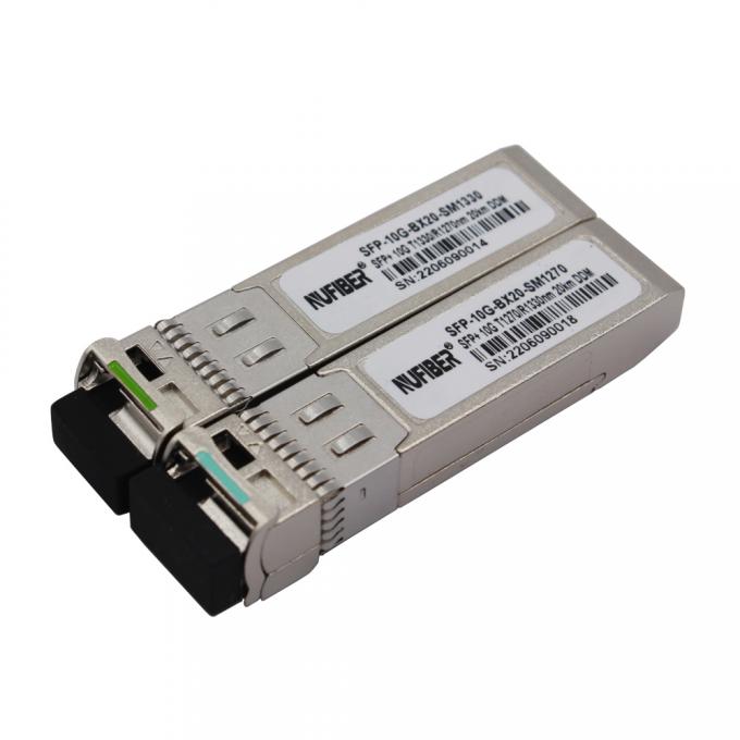 SFP+ Module 10G WDM 1270nm / 1330nm SFP Bidirectional Transceiver 20km LC