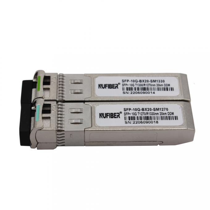 SFP+ Module 10G WDM 1270nm / 1330nm SFP Bidirectional Transceiver 20km LC