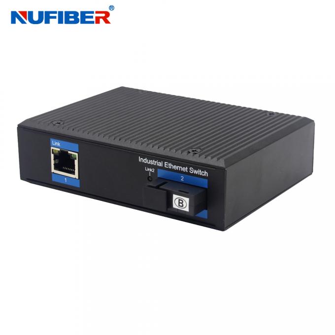 24V 10/100/1000M Tx to 1000M Fx Simplex Gigabit Fiber Media Converter ...