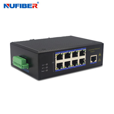 Industrial Ethernet Switch 10/100Mbps 9 RJ45 Port Din Rail Mount 24V ...