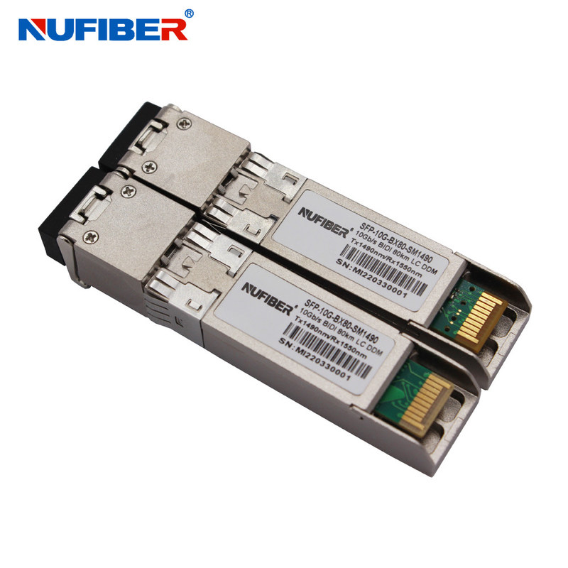 10G SFP+BIDI 80km Module 10G Single Fiber Single Mode 1490/1550nm 80km ...