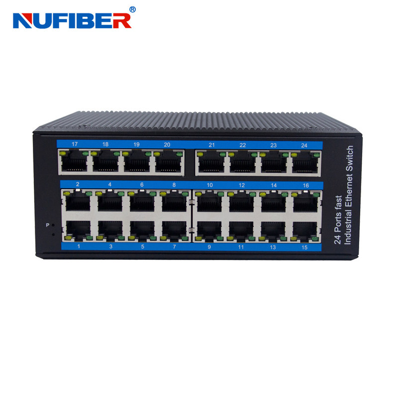 Unmanaged Industrial Switch 24 Ports 10/100Mbps Network Switch DC12V ...