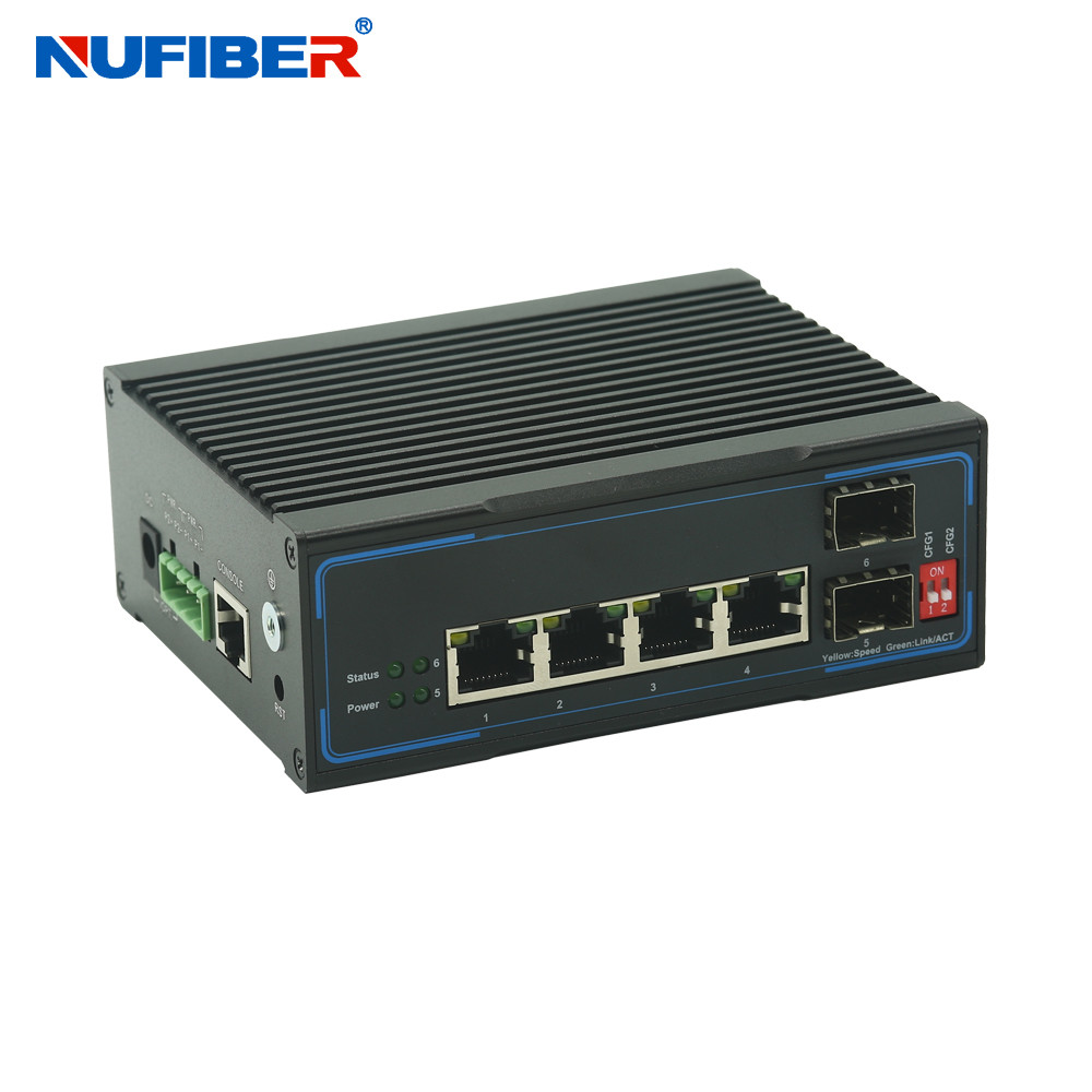 10 / 100 / 1000 / 10000M SFP Industrial Managed Ethernet Switch With ...