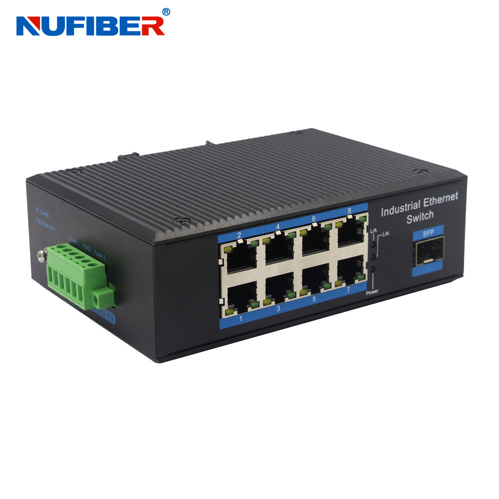 Aluminum Alloy 8 Port Poe Ethernet Switch For Security System Unmanaged ...