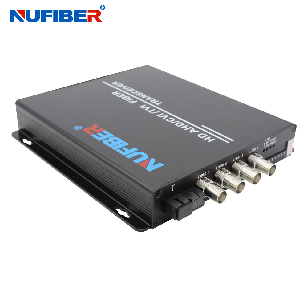 Fiber Video Converter single fiber single mode 1310nm/1550nm 4BNC Fiber ...