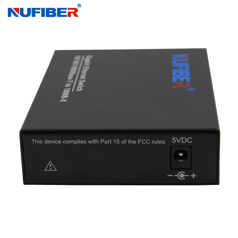 Gigabit Fiber Ethernet Switch Converter With 2 Rj45 1 Fiber Port ...