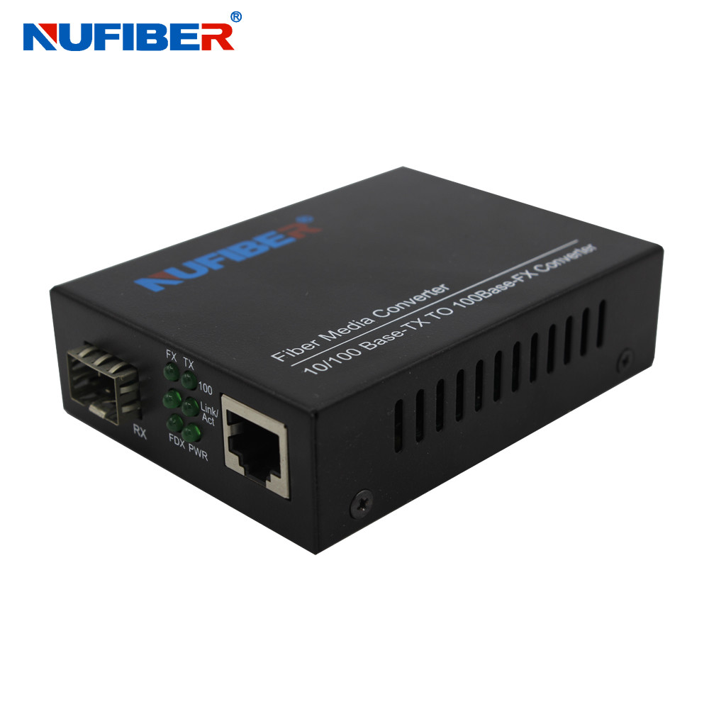 SFP Media Converter 100M SFP To 10/100M RJ45 Optic Media Converter 5V ...