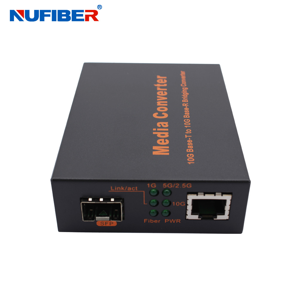 NUFIBER SFP+ To RJ45 Port 10Gbps Media Converter Ethernet To Fiber