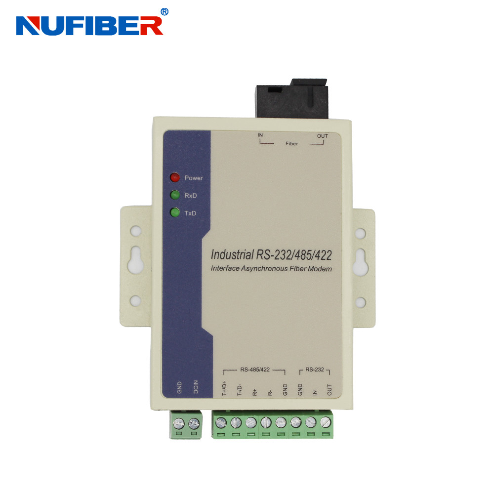 NUFIBER SM 1310nm 1550nm Serial To Fiber Optic Converter 20km Distance ...