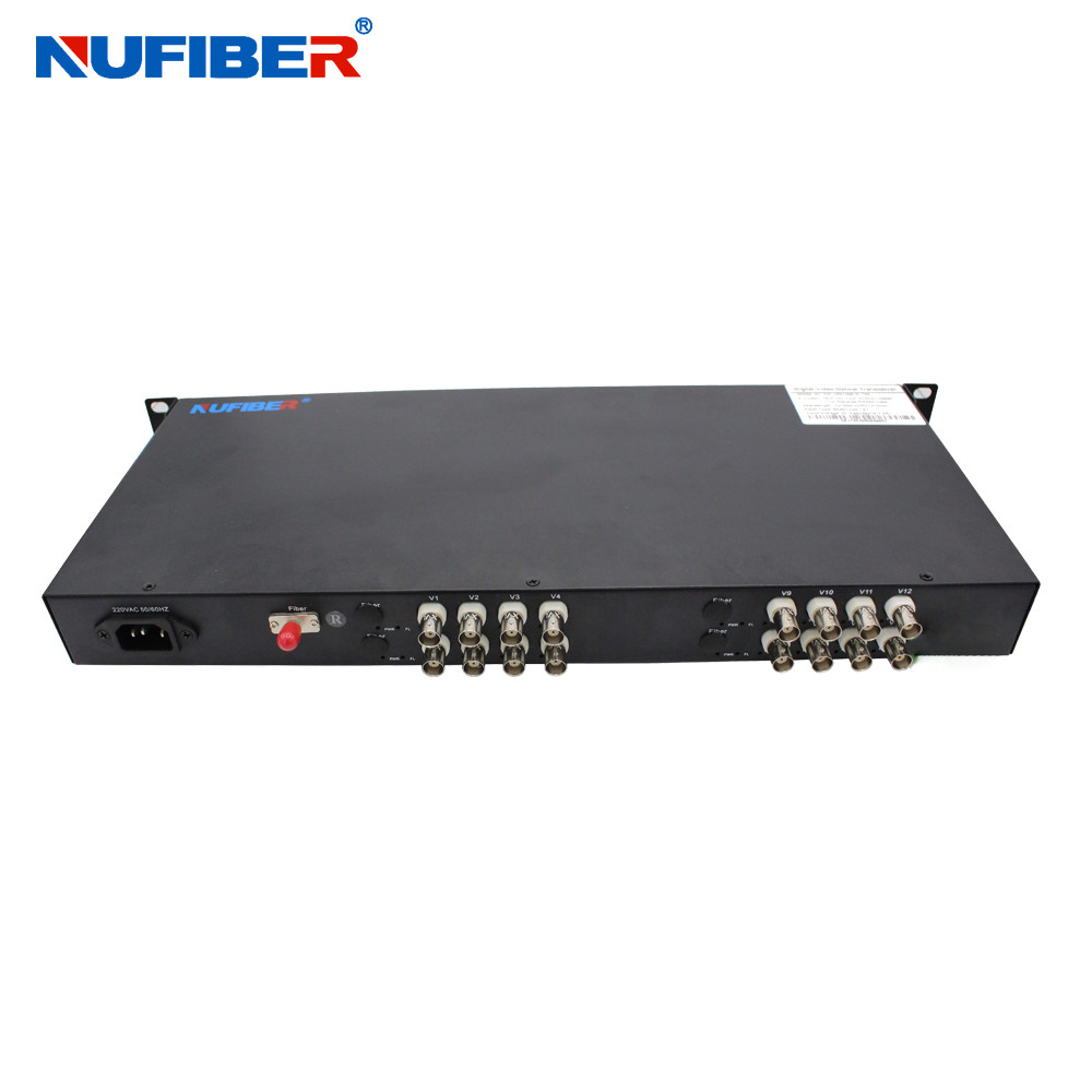 16CH RS485 Single Fiber Video Converter FC 20km 1080P HD 2MP Camera