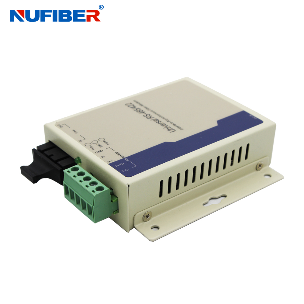 RS485 RS422 Serial To Fiber Converter SM Duplex 1310nm Fiber Modem