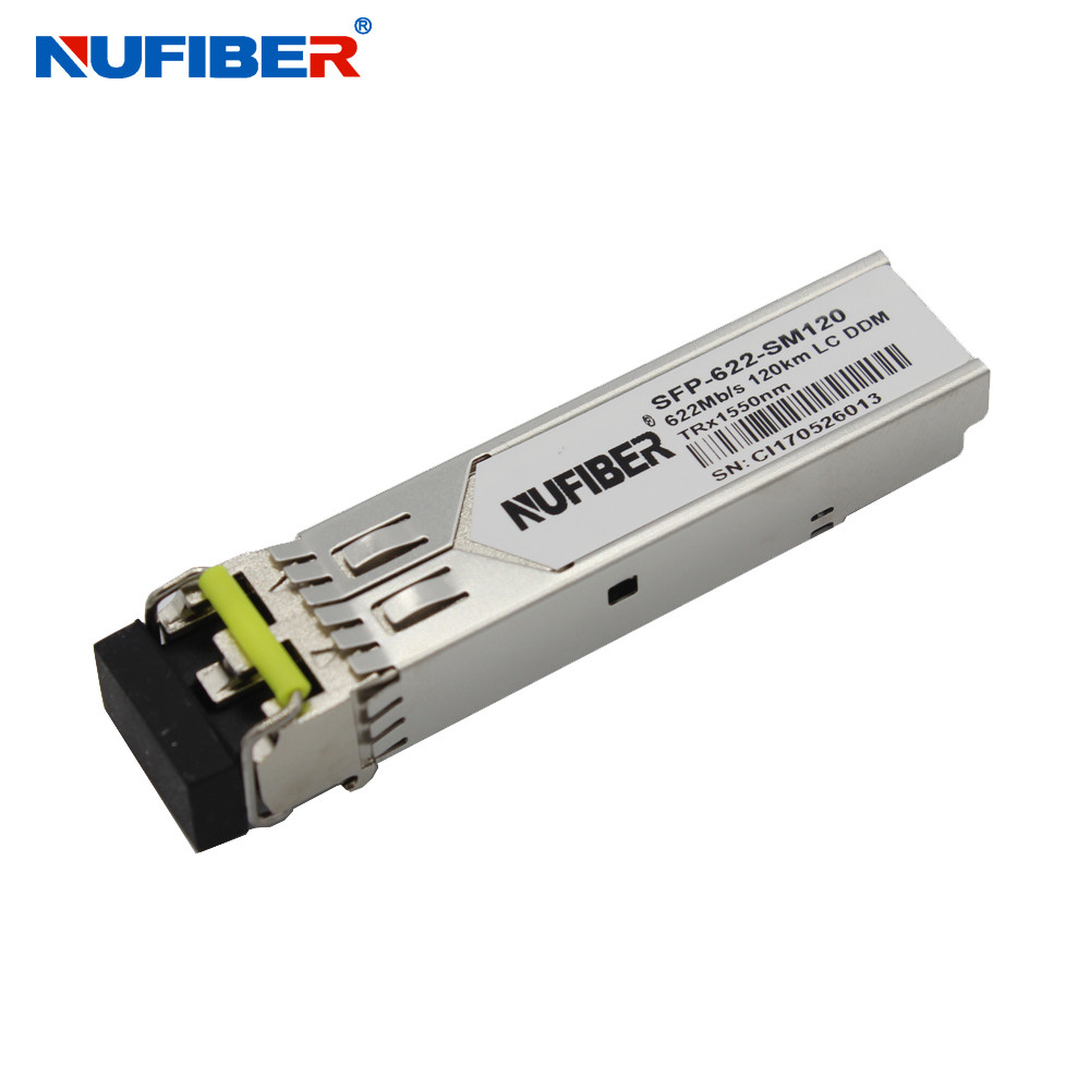 80km 622Mb/s SFP Transceiver singlemode dual fiber 1550nm LC DDM