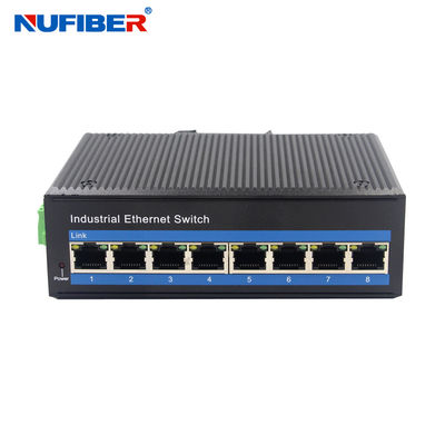 Din Rail Mount Gigabit POE Industrial Ethernet Switch 8*10/100/1000Mbps ...