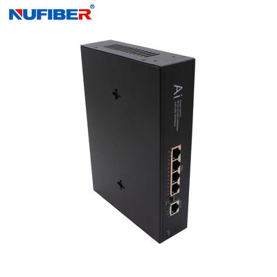 10/100/1000M PoE Ethernet Fiber Switch 4*10/100/1000Mbps to Fiber POE ...