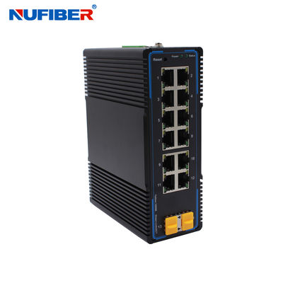 Managed Gigabit Fiber Ethernet Switch 12 UTP Port to 2 SFP Ports ...