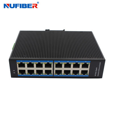 1000Mpbs 16 Port Unmanaged Industrial Ethernet Switch Din Rail Mount ...