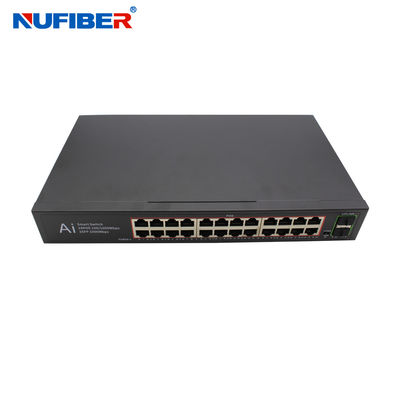 Gigabit POE Switch 24*10/100/1000Mbps PoE port to 2*1000M SFP Slot ...