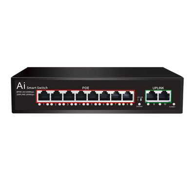 8xFE POE + 2FE UPlink UTP Port Power Over Ethernet Switch POE For CCTV ...