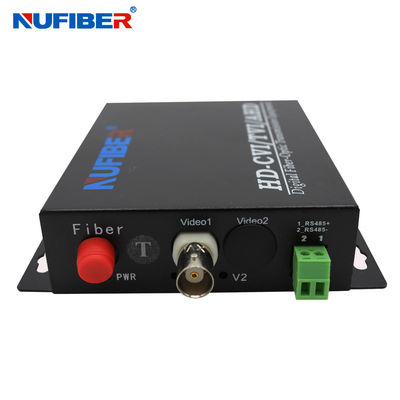 1RS485 1BNC Fiber Audio Converter , Optical Video Transmitter And ...