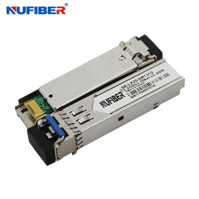 1.25Gb/s SFP Transceiver single fiber singlemode 20km 1310nm/1550nm SC ...