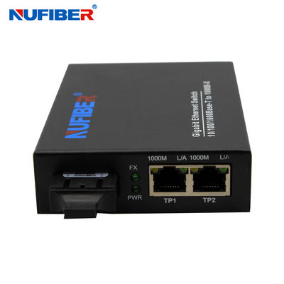 10/100/1000M 2-port Rj45+1 fiber port dual fiber SM 1310nm 20km SC ...