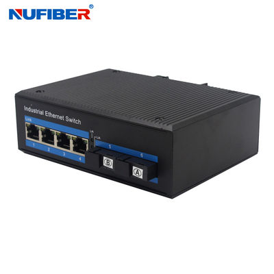 Single Mode 1310nm Ethernet Fiber Switch 4 Port Fiber Media Converter