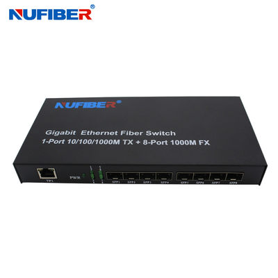 10/100/1000M 8-port Rj45+2 SFP port Fiber Optic Ethernet Switch Media converter