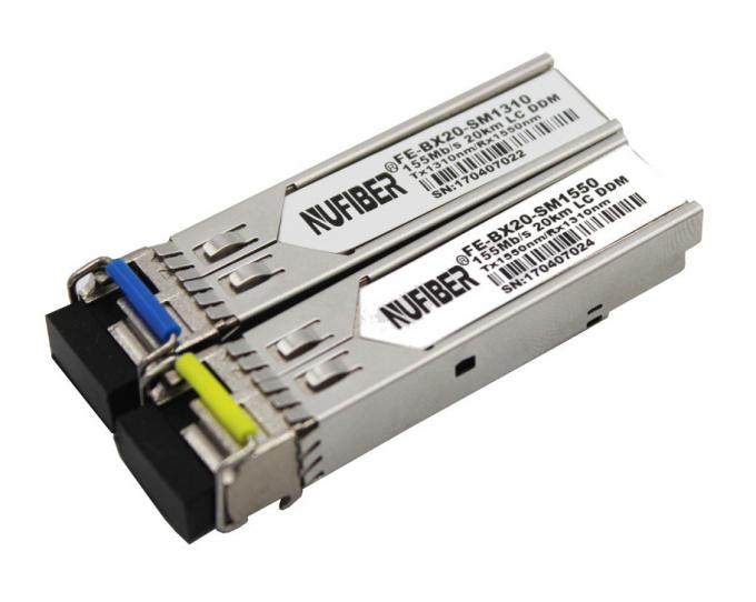 155Mb/s SFP Transceiver Singlemode dual fiber 120km 1550nm LC DDM