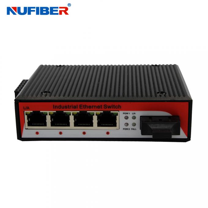 1000M Unmanaged Industrial Switch 4 Port Media Converter Rj45 To Fiber