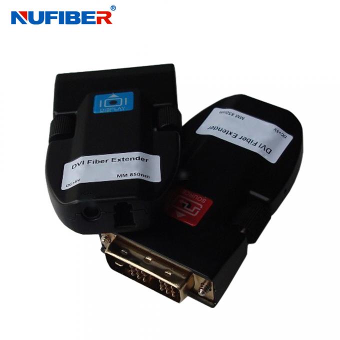 1920x1200 60Hz 1080P Single Core DVI To Fiber Extender Multi Mode 500 ...