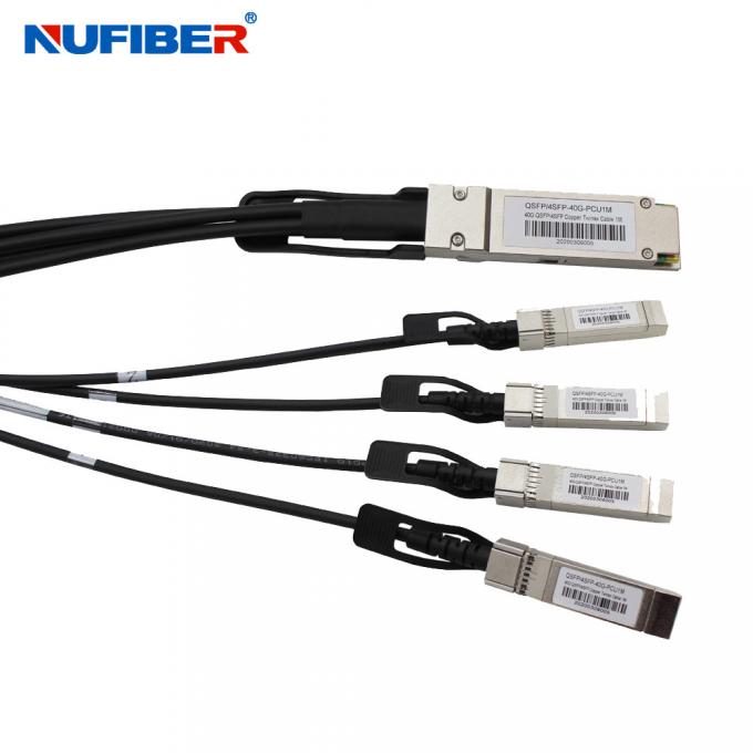 QSFP+ To 4x10G Direct Attach Copper Twinax Cable 40Gb/S
